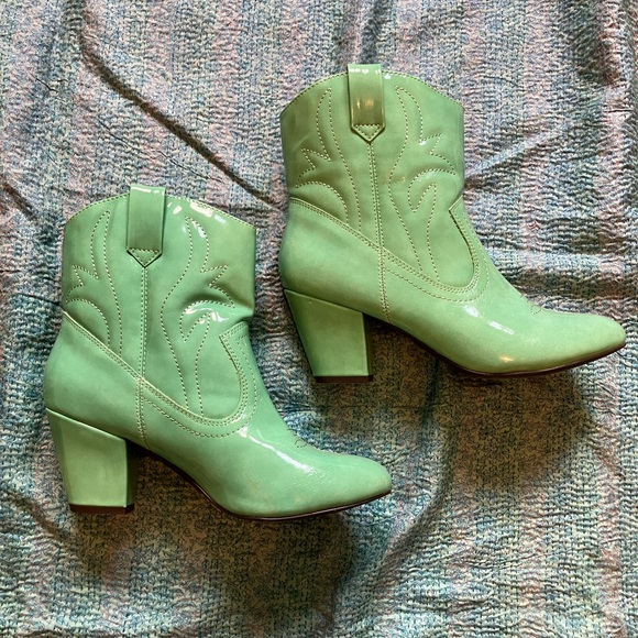 bait footwear | Shoes | Bait Vegan Leather Teal Cowboy Boots | Poshmark